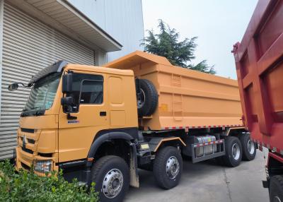 China Sinotruk Howo Tipper Dump Truck 8 × 4  Lhd 12 Wheels U Shape Tipper Body Euro 2 for sale