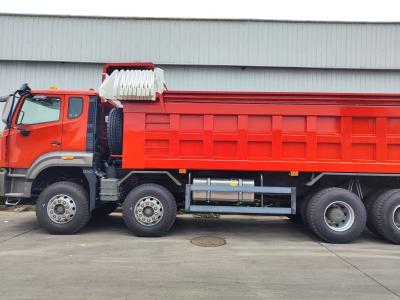 China Red Square-Bucket Dumper (27CBM, 8×4, 371HP): Key Advantages for Quick Material Discharge for sale