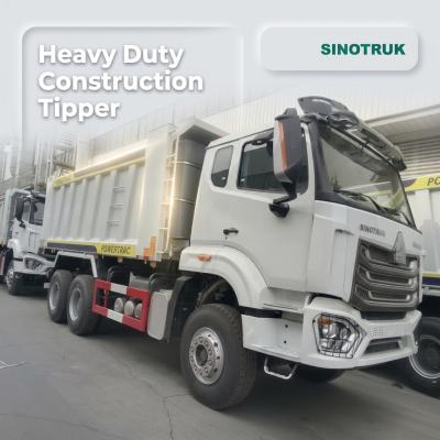 China 30-40 Tons RHD 10 Wheels Tipper Dump Truck SINOTRUK Haohan For Construction White for sale