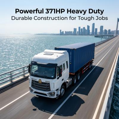 China ZZ427V344JB1R Tractor Truck with 371HP Engine, 6x4 Drive Wheel, and H77L Cabin With A/C for Heavy Duty Transport for sale