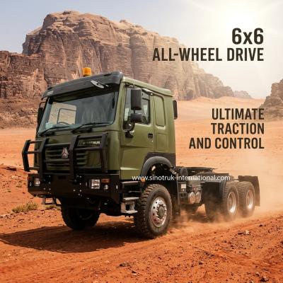 China 6x6 Drive Wheel Tractor Truck The Optimal Choice for 430hp Horsepower Requirements for sale