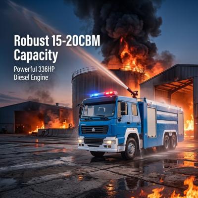 China 15-20CBM 336HP Diesel Emergency Rescue Fire Fighting Truck Strong Power for sale