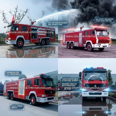 China Compact Structure Emergency Fire Engine Vehicles / Firefighter Trucks for sale