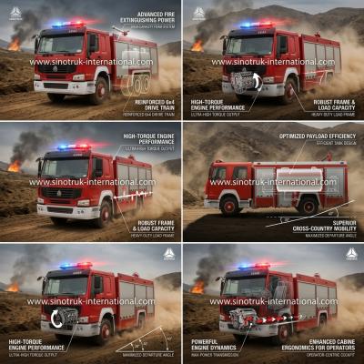 China Water Tank Fire Fighting Vehicles 8-12 CBM 290 HP Emergency Rescue Vehicles for sale