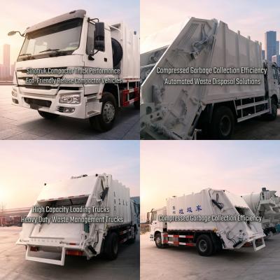 China SINOTRUK Compressed Refuse Collection Trucks 15-16 CBM 290HP ZZ1167M4611 for sale