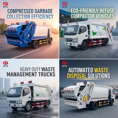 China Compact Garbage Collection Truck 6cbm For Non - Toxic Waste Transportation for sale