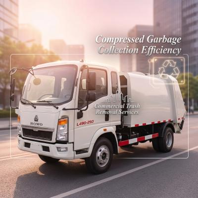 China Waste Disposal Vehicles Garbage Collection Truck , Compressed Refuse Compactor Truck for sale