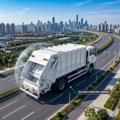China Professional 4×2 Garbage Collection Truck 10-12 CBM Rubbish Bin Truck for sale