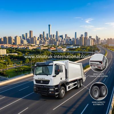 China 18m³ Large Volume Compression Garbage Truck with 371HP Engine and Heavy-Duty Tires for Efficient Waste Management for sale