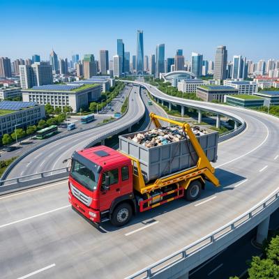 China Eco Friendly Garbage Collection Truck , Swing Arm Food Waste Collection Vehicles for sale