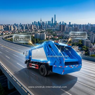 China Waste Collection Vehicle Commercial Waste Management Garbage Truck 5-6 CBM for sale