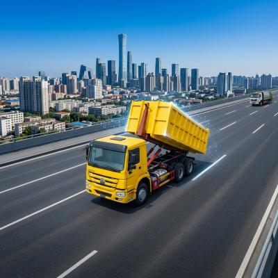 China Hydraulic Control System Automated Garbage Collection Truck 6X4 LHD Euro2 for sale