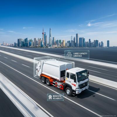 China Carriage Removable Garbage Collection Truck SINOTRUK 25CBM 6X4 LHD for sale