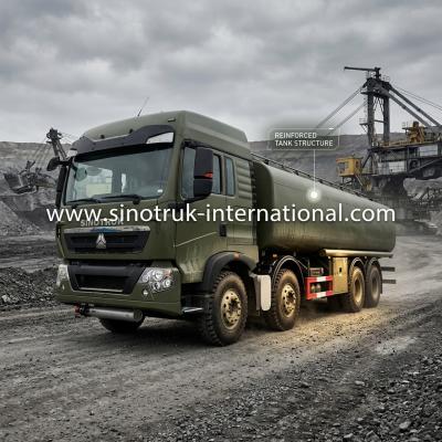 China HOWO Stainless Steel 8X4 Petroleum Oil Storage Tank Fuel Delivery Truck 30 CBM for sale