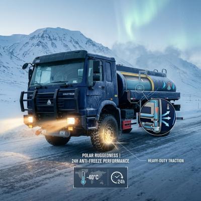 China 4X4 Off Road Oil Tank Trucks / Edible Oil Transport Truck Hydraulically Clutch for sale