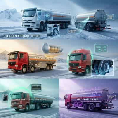 China Edible Oil Transport Vehicle Oil Tank Truck , Mobile Gas Station Fuel Oil Trucks 25-30CBM for sale