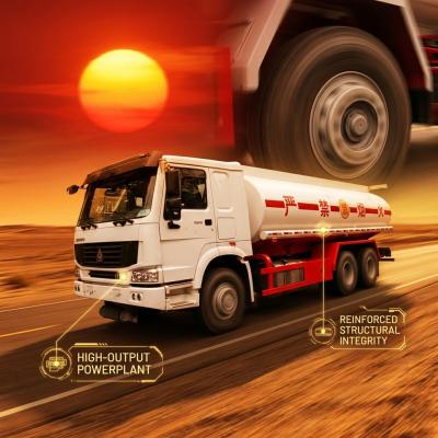 China Fuel Oil Tank Truck 20 Tons , 6X4 LHD Euro2 290HP Mobile Fuel Trucks for sale