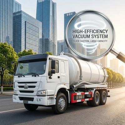 China Sewage Suction Truck SINOTRUK HOWO for Sanitation Enterprise 20CBM LHD 336HP for sale