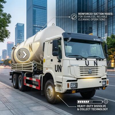 China 16CBM Collecting Sewage Sludge Vacuum Pump Septic Tank Cleaning Truck LHD 6X4 for sale