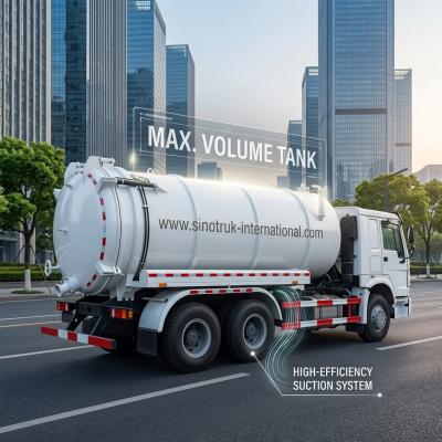 China 6X4 Euro2 290HPRoad Vacuum Tanker Truck / Sewage Pump Tanker / Sewage Suction Tanker Truck for sale