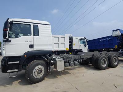 China SINOTRUK TX Dump Truck Chassis with 371HP Engine, 30-40 Tons Load Capacity and LHD / RHD Optional for sale