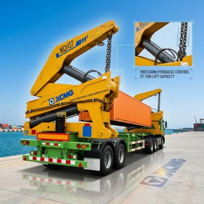 China Normal Suspension Truck Mounted Crane With 3 Axles 40 Feet Container for sale