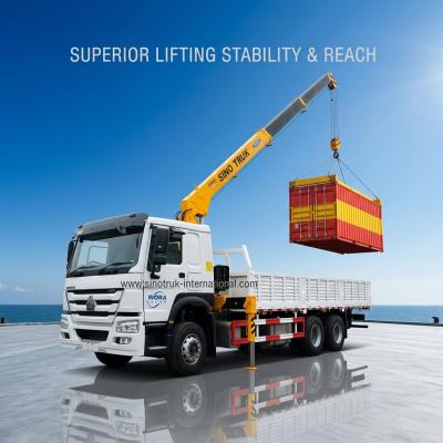 China Small Truck Mounted Cranes 5-10 Tons HIAB , Knuckle Boom Crane Truck for sale