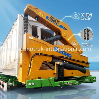 China Heavy Duty Truck Mounted Hydraulic Crane , 37 Tons Truck Hoist Crane for sale