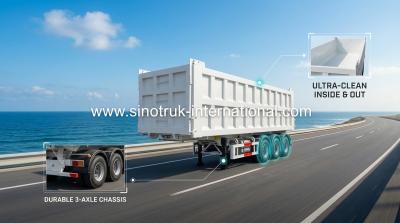 China Cargo Utility Semi Trailer Truck Storage Boxes Normal Suspension In White for sale