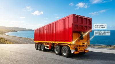 China Large Loading Capacity Semi Trailer Truck 60 Tons 25-45CBM With ISO Certification for sale
