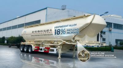 China Powder Material Tank 55-65CBM Weichai Engine Tractor Semi Trailer SINOTRUK HOWO for sale