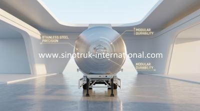 China Professional Stainless Steel Semi Trailer Fuel Tank Truck 50000-70000 Liters for sale