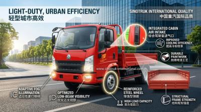 China Logistics Light Duty 4.5 Tons , Construction Site Trucks ZZ1047C3113C145 / for sale