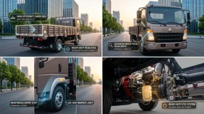 China High Attendance Light Duty Trucks With 4200*1810*400mm Cargo Body for sale