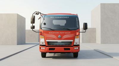 China High Grade Interior 12 Tons 3600 wheelbase Van Box Truck For Fruits Delivery for sale