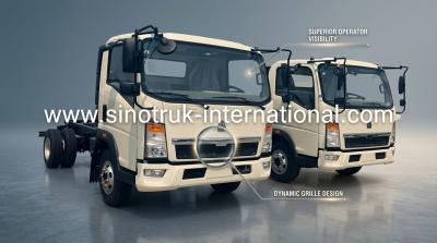 China 12 Tons HOWO Light Duty Commercial Trucks White Color 116HP Engine 4×2 Drive for sale