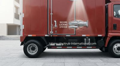 China 16 Tons Loading Capacity Light Duty Trucks , 3800 Wheel Base Van Truck for sale