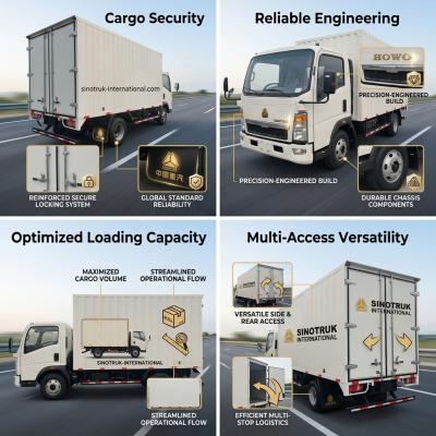 China SINOTRUK HOWO Professional Light Duty Trucks Low Noise For Construction Business RHD for sale