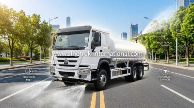 China Sinotruk HOWO 6x4 Water Tank Truck With High Pressure Flush Function High efficiency for sale
