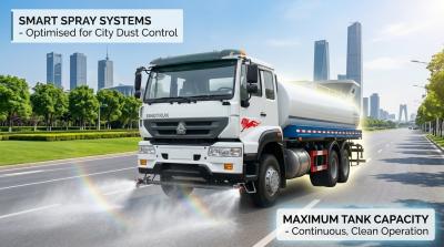 China High Performance 19CBM Water Sprinkler Truck With Internal Anti - Corrosion Treatment for sale