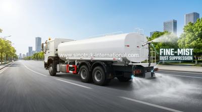 China SINOTRUK Internal Anti - Corrosion Construction Water Transport Trucks 18 - 25CBM for sale