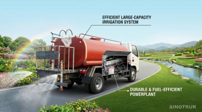 China ZZ1127G4215C1 SINOTRUK HOWO Water Tank Truck For Road Flushing for sale