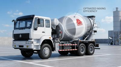 China Durable Industrial Concrete Mixer Vehicle 8×4 High Running Efficiency for sale