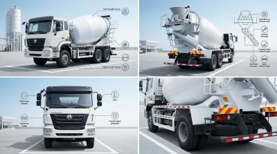 China mobile Concrete Mixer Truck with pump , 10 CBM Trailer Concrete Mixer for sale
