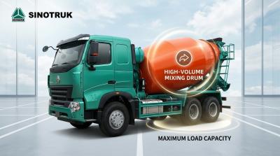 China Large Capacity Concrete Mixer Truck For Construction Site SINOTRUK HOWO A7 for sale