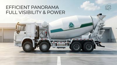 China SINOTRUK HOWO Concrete Mixer Truck 14CBM 371HP 8X4 LHD ZZ5317GJBN3261W for sale