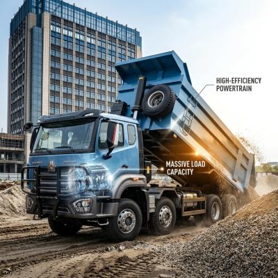 China 400HP 6x4 Dump Truck – 50T Payload, 20CBM U-Body: Efficiency Meets Durability for sale
