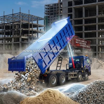 China 8×4 Tipper Dump Truck 371HP High Load Capacity for Earthwork for sale