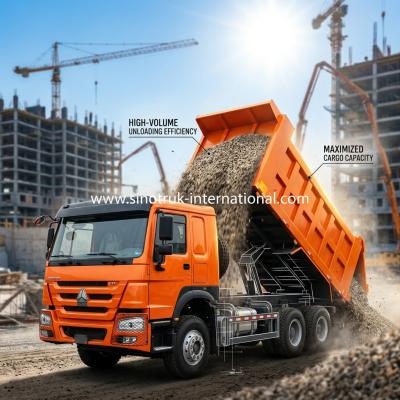 China 371HP 6x4 Dump Truck 20.01CBM Payload Mastery For Heavy Duty Efficiency for sale