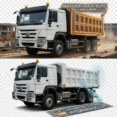 China 10-Wheel Tipper Dump Truck 371HP 6x4 Drive Euro2 Engine for sale